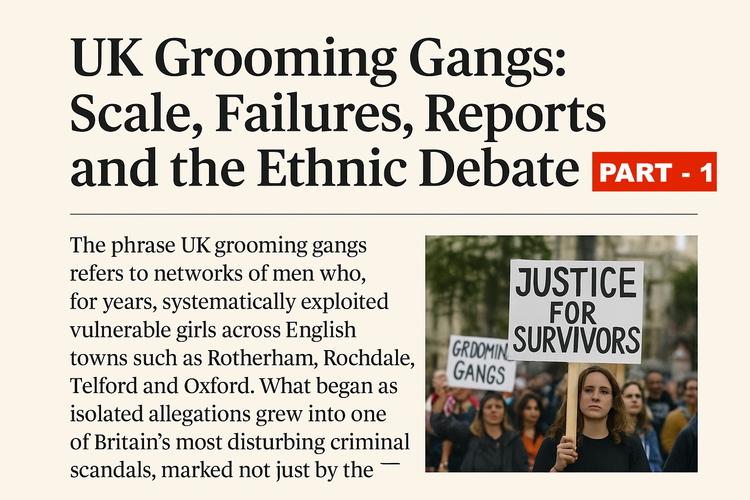 UK Grooming Gangs: Part 1 – Explainer on Britain’s Ongoing Scandal ...
